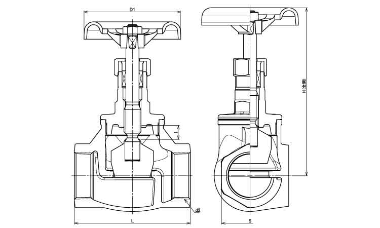 グローブバルブ（UJM（KITZの仕様書＠ネジのオンラインショップ山崎